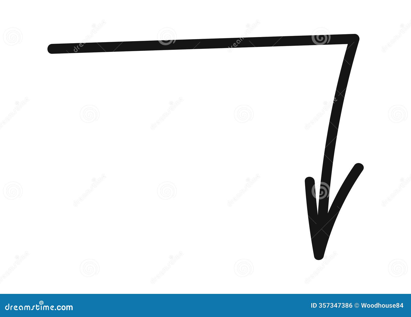 Arrow Moving Symbol Pointing Down Stock Illustration - Illustration of ...