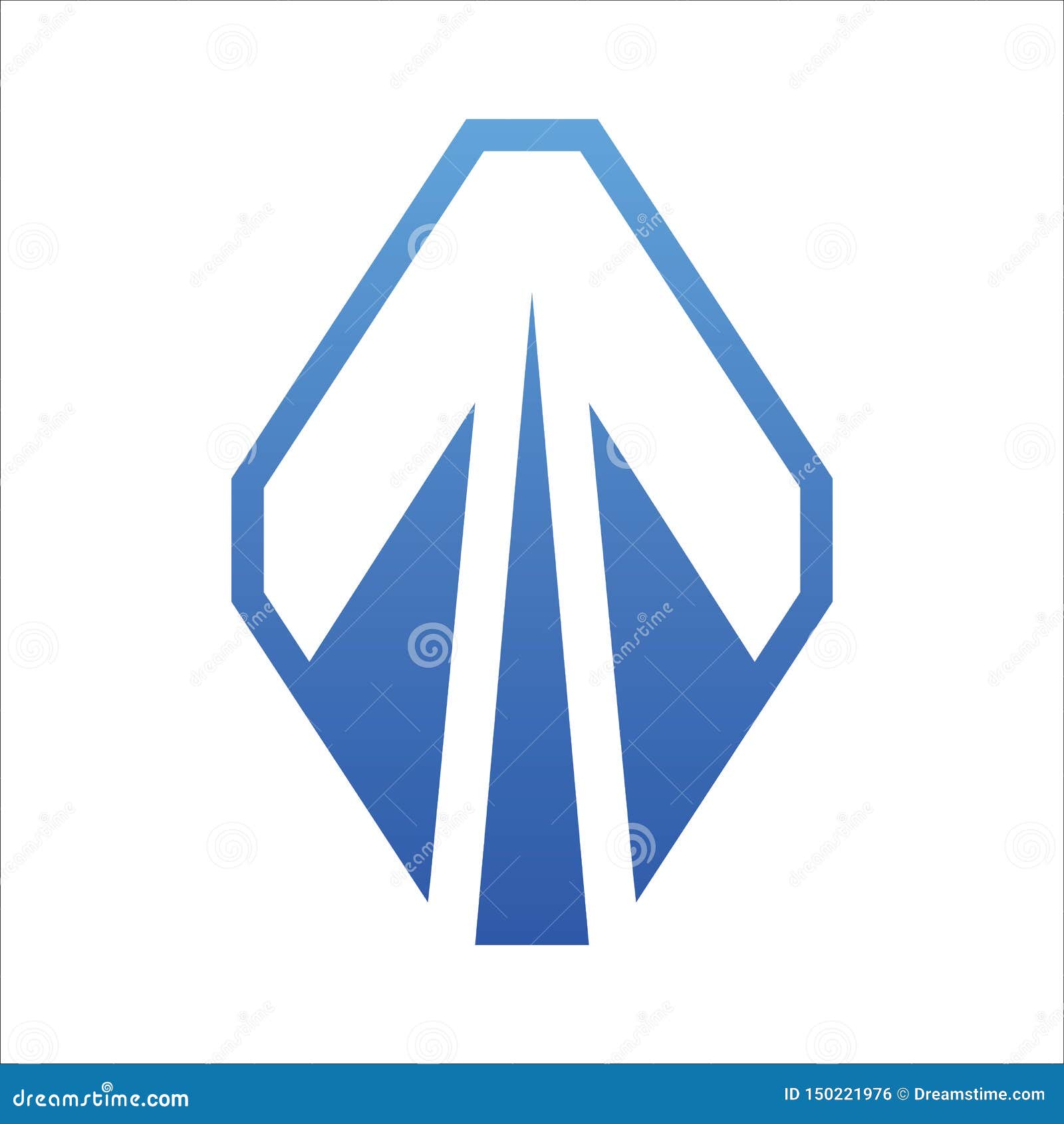 Arrow Negative Space Logo Vector Stock Vector - Illustration of ...