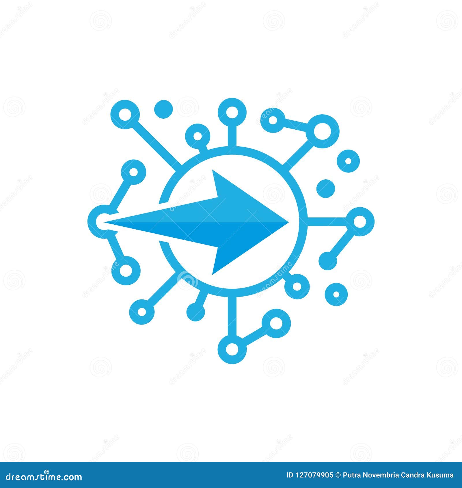 Arrow Network Logo Icon Design Stock Vector - Illustration of left ...