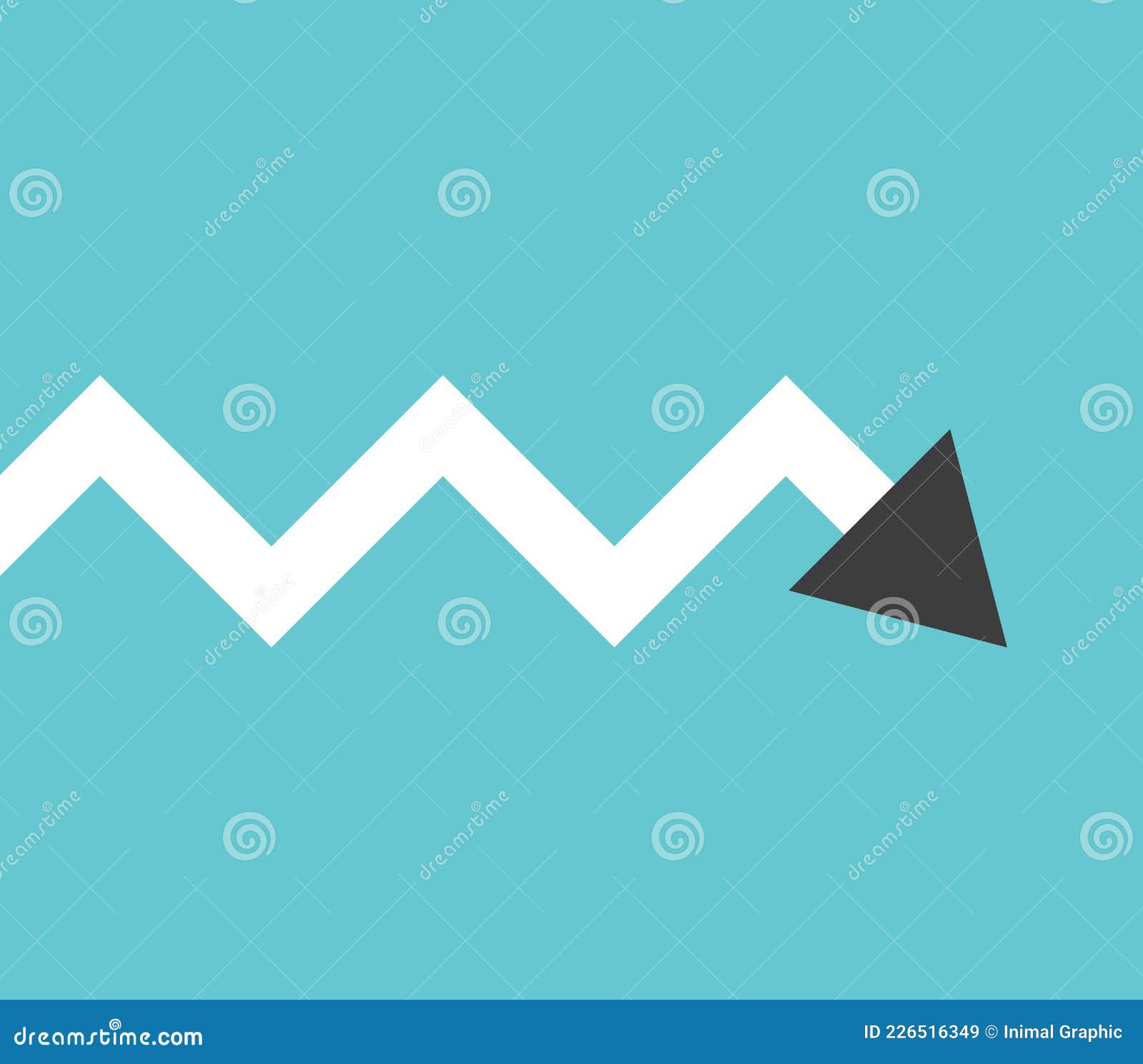 Arrow, Oscillation, Fluctuation, Stagnation Stock Vector - Illustration ...