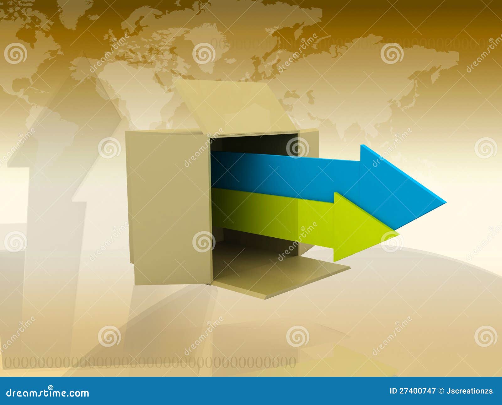 Arrow Out Opened Delivery Box Stock Illustrations – 6 Arrow Out Opened ...