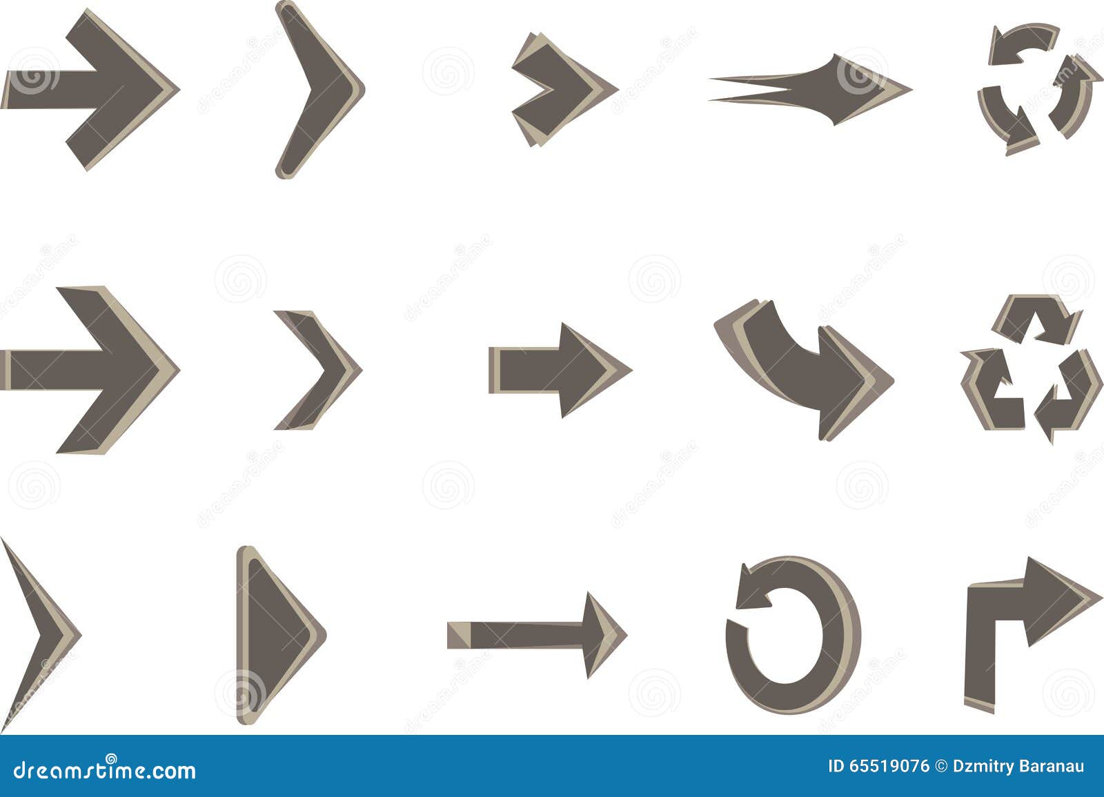 Arrow Pack Elegant in Vector Stock Vector - Illustration of element ...