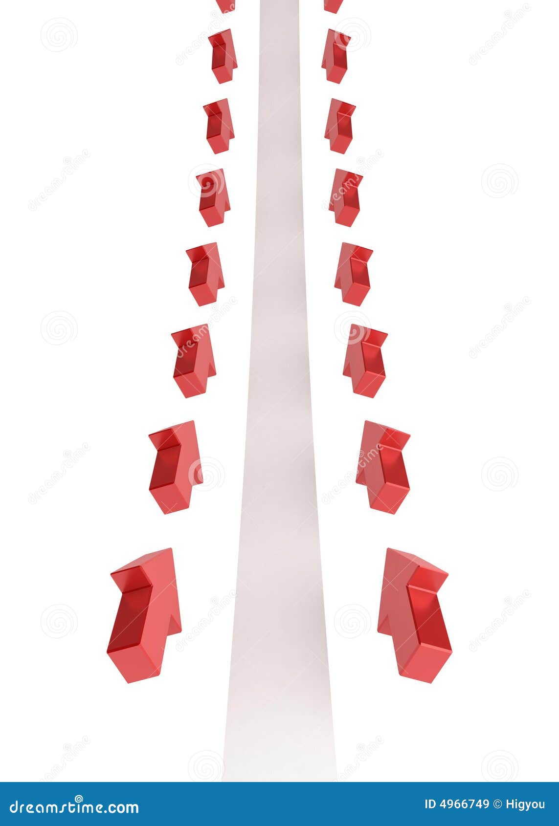 Arrow Path stock illustration. Illustration of speed, ascend - 4966749