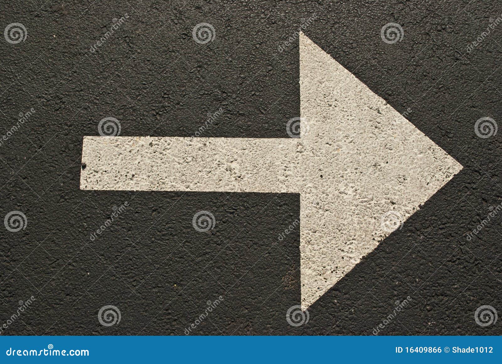 Arrow on the pavement stock photo. Image of rendering - 16409866
