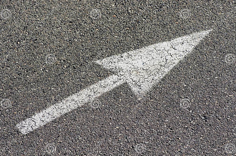 Arrow on Pavement stock image. Image of arrow, asphalt - 27146133