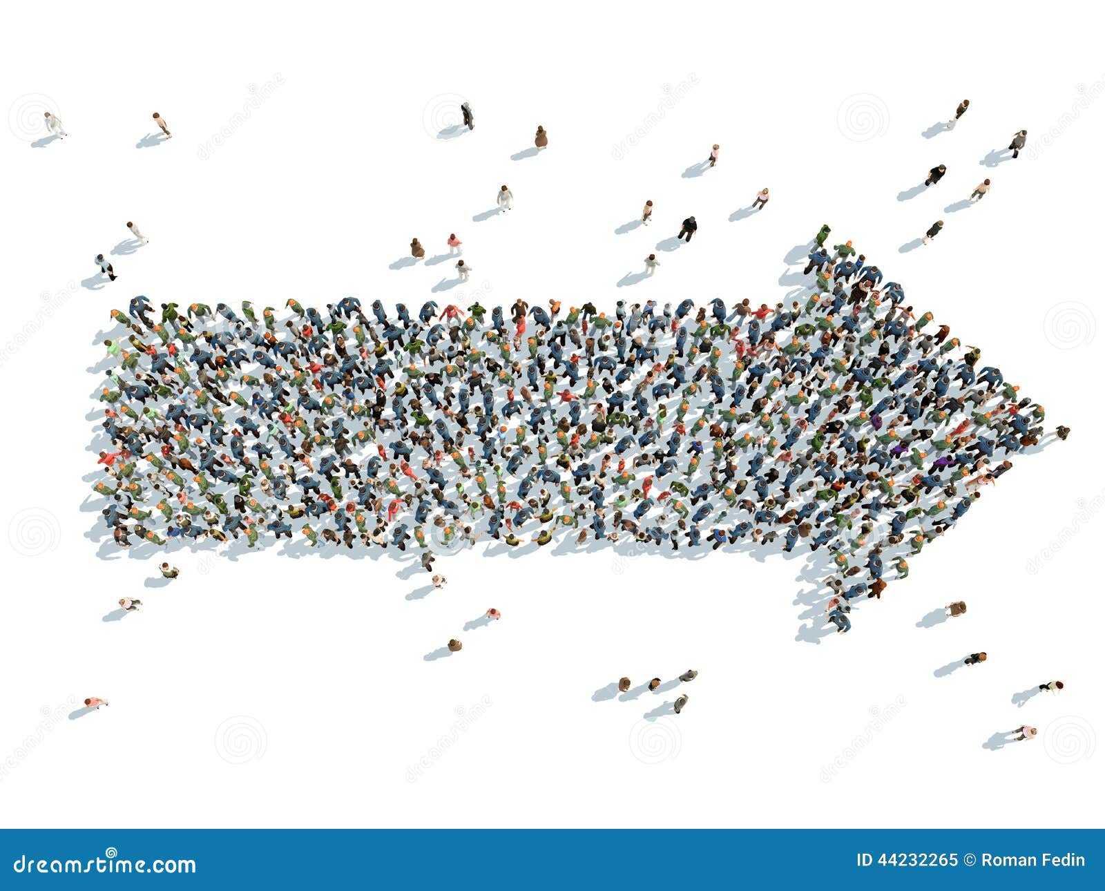 Arrow with people stock illustration. Illustration of icon - 44232265
