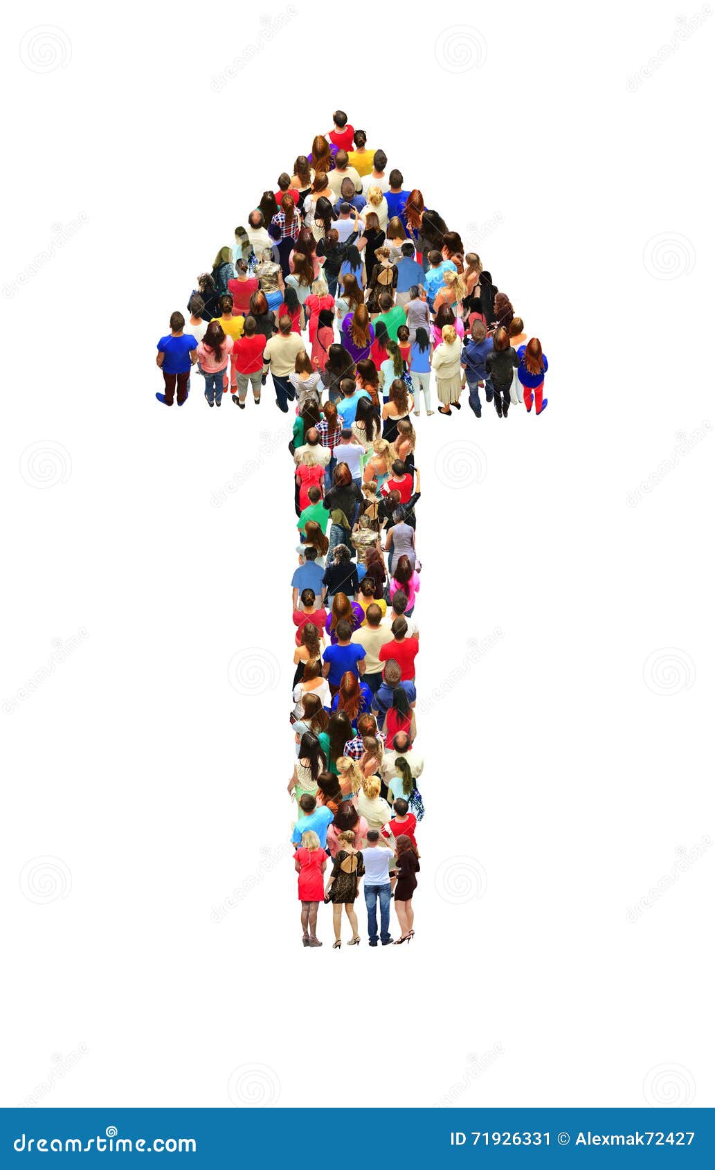 Arrow from People Isolated on White Stock Image - Image of colorful ...