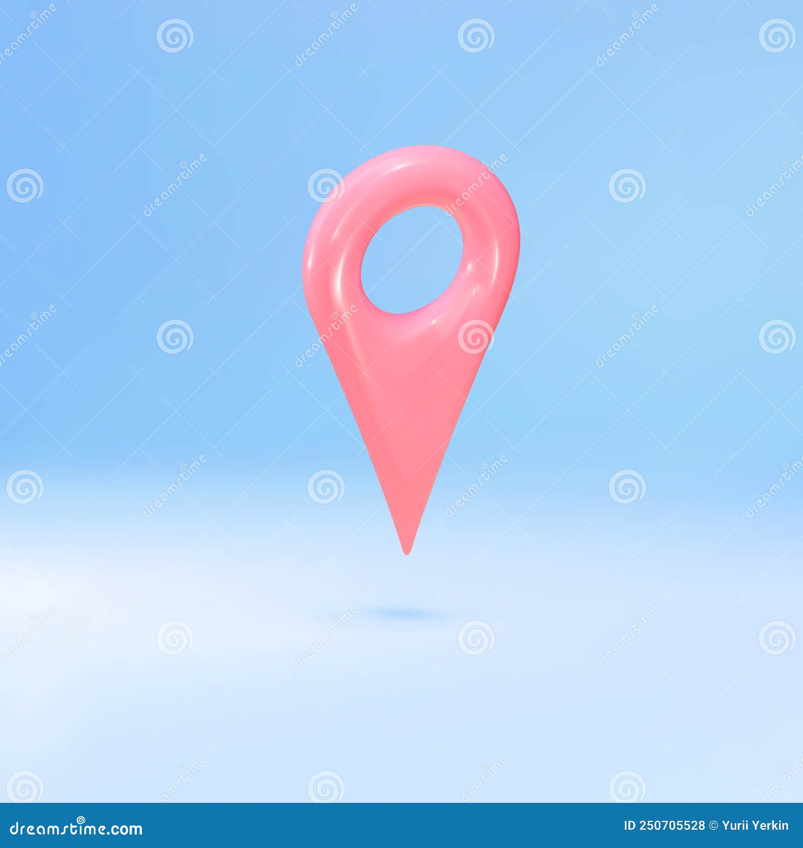 Arrow, Pin Realistic 3d. Art Design Location Symbol Template. Vector ...
