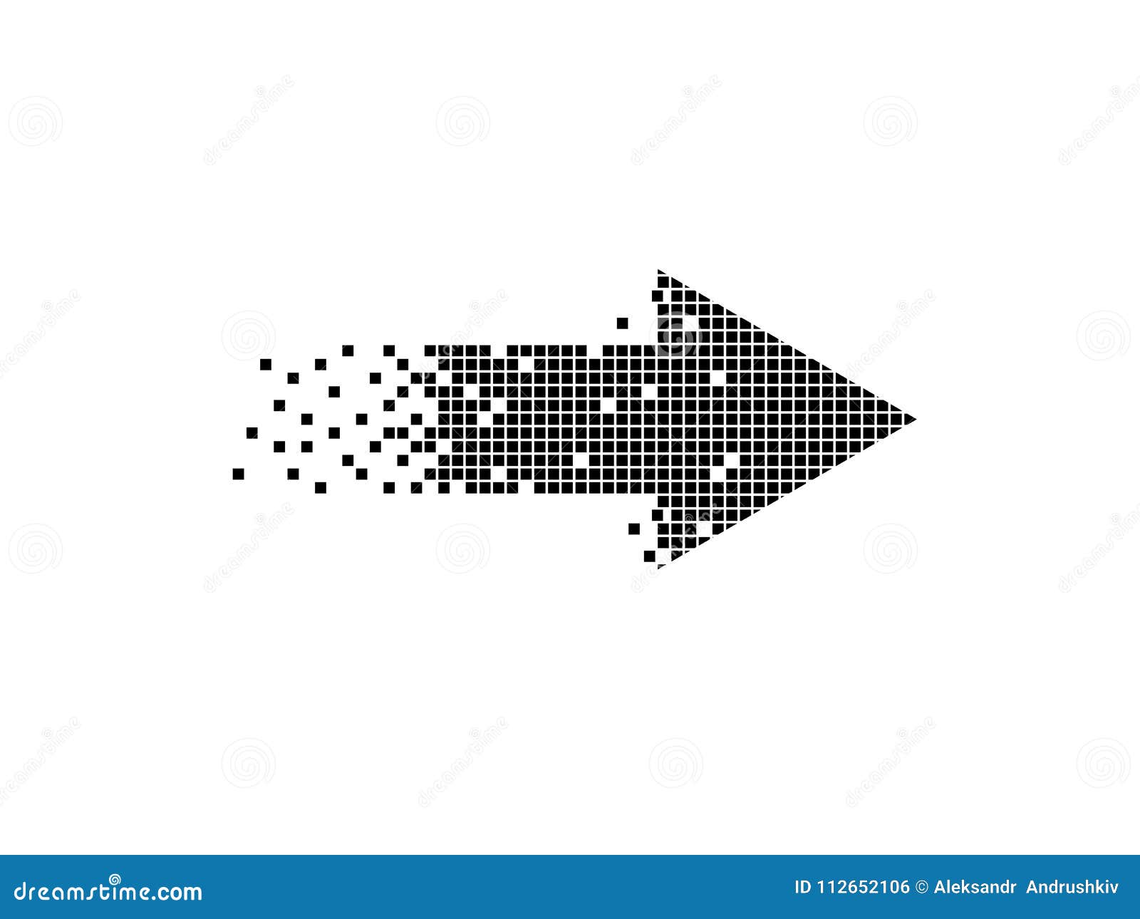 Pixel art arrow stock vector. Illustration of click - 112652106