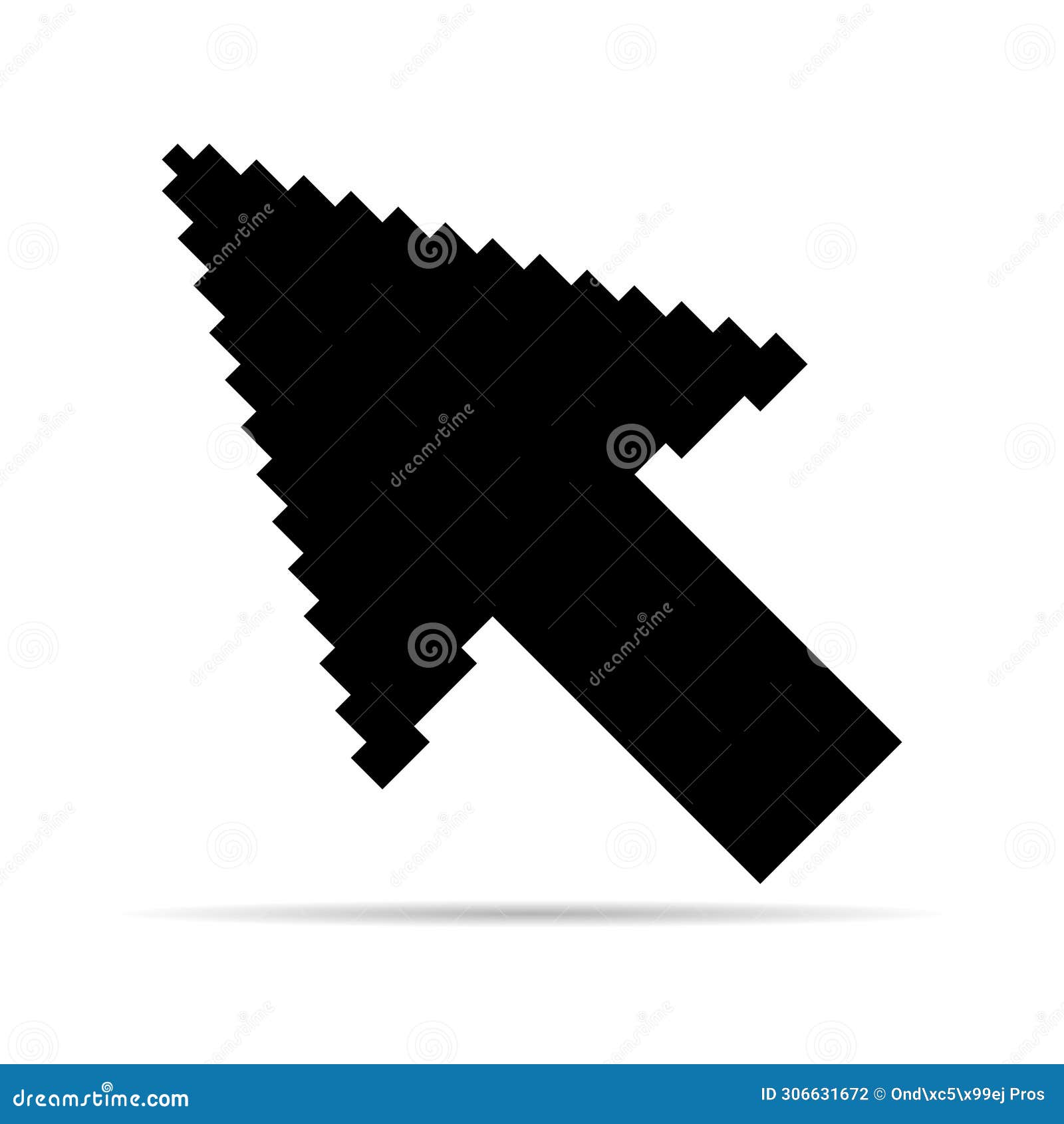 Arrow Pixel Icon Shadow, Web Cursor Click Mouse Symbol, Computer ... Arrow Pixel Icon Shadow, Web Cursor Click Mouse Symbol, Computer ...
