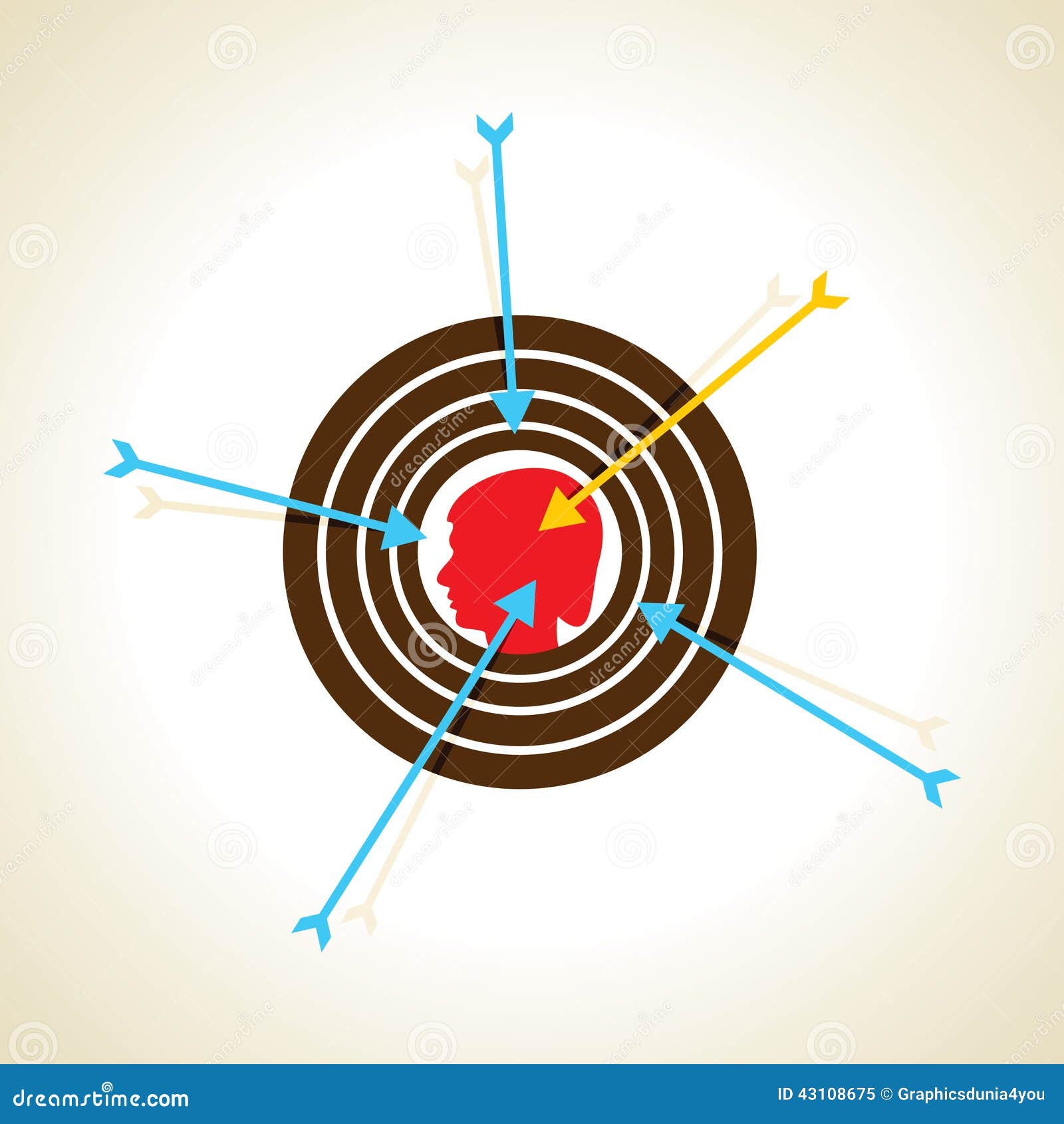 Focus Concept With Inspirational Motivational Single Word On Circles ...