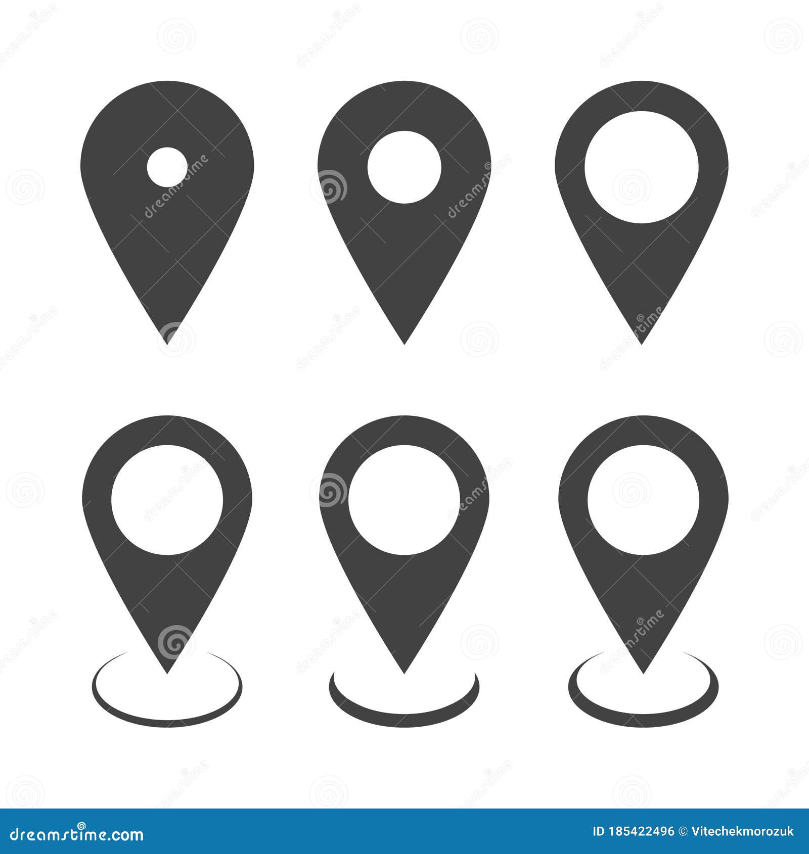 Arrow Pointer Mark Icon Vector Illustratio on White Background Stock ...