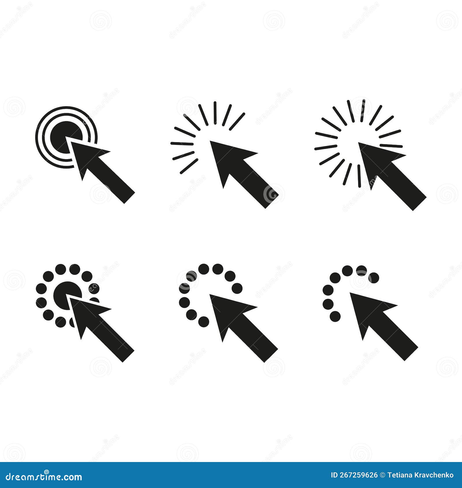 Arrow Pointer, Mouse Cursor. Vector Illustration Stock Illustration ...