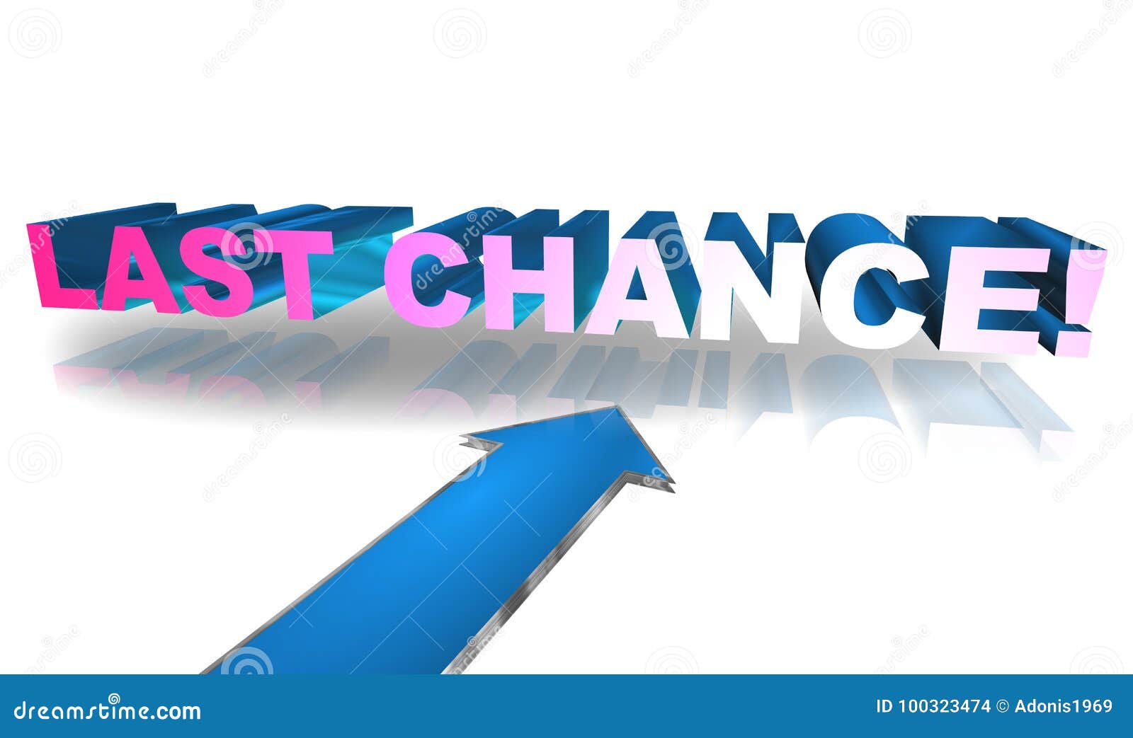 Last chance sign and arrow stock illustration. Illustration of ...