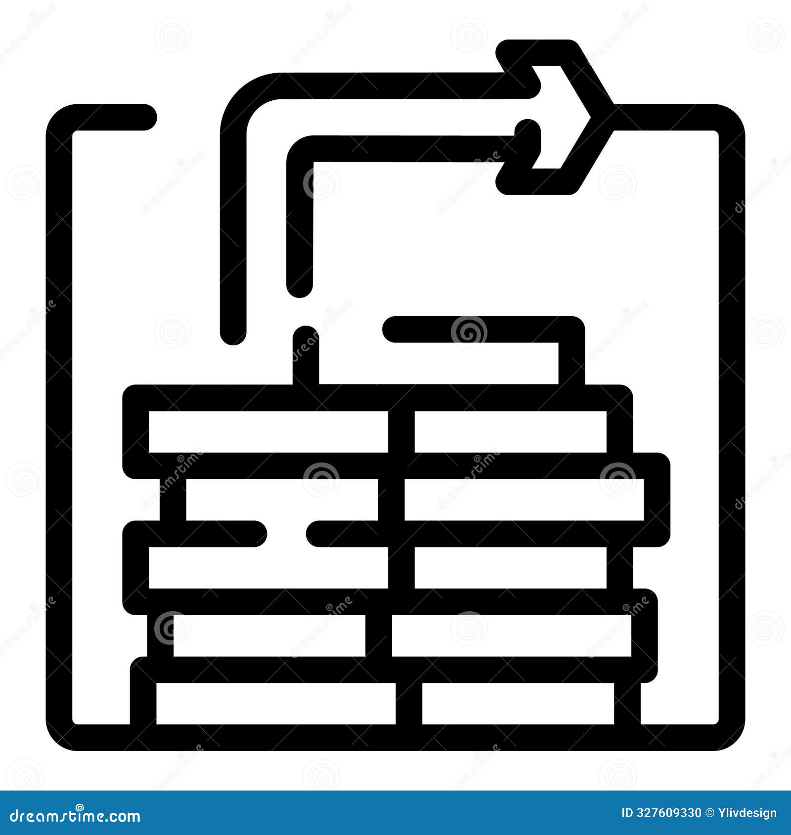 Arrow Pointing at Data Storage Icon Representing Data Transferring ...