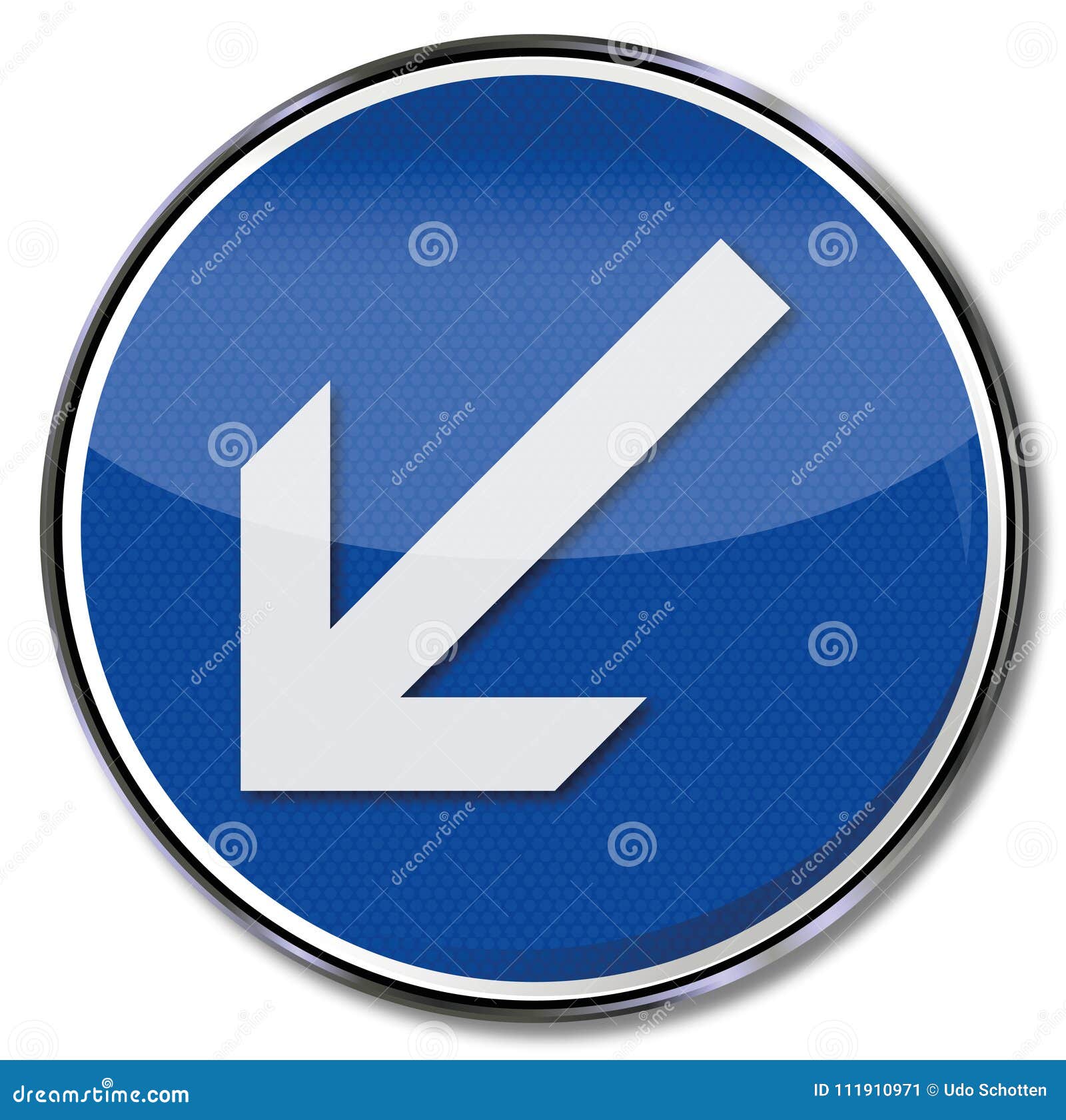 Arrow Pointing Down And Left