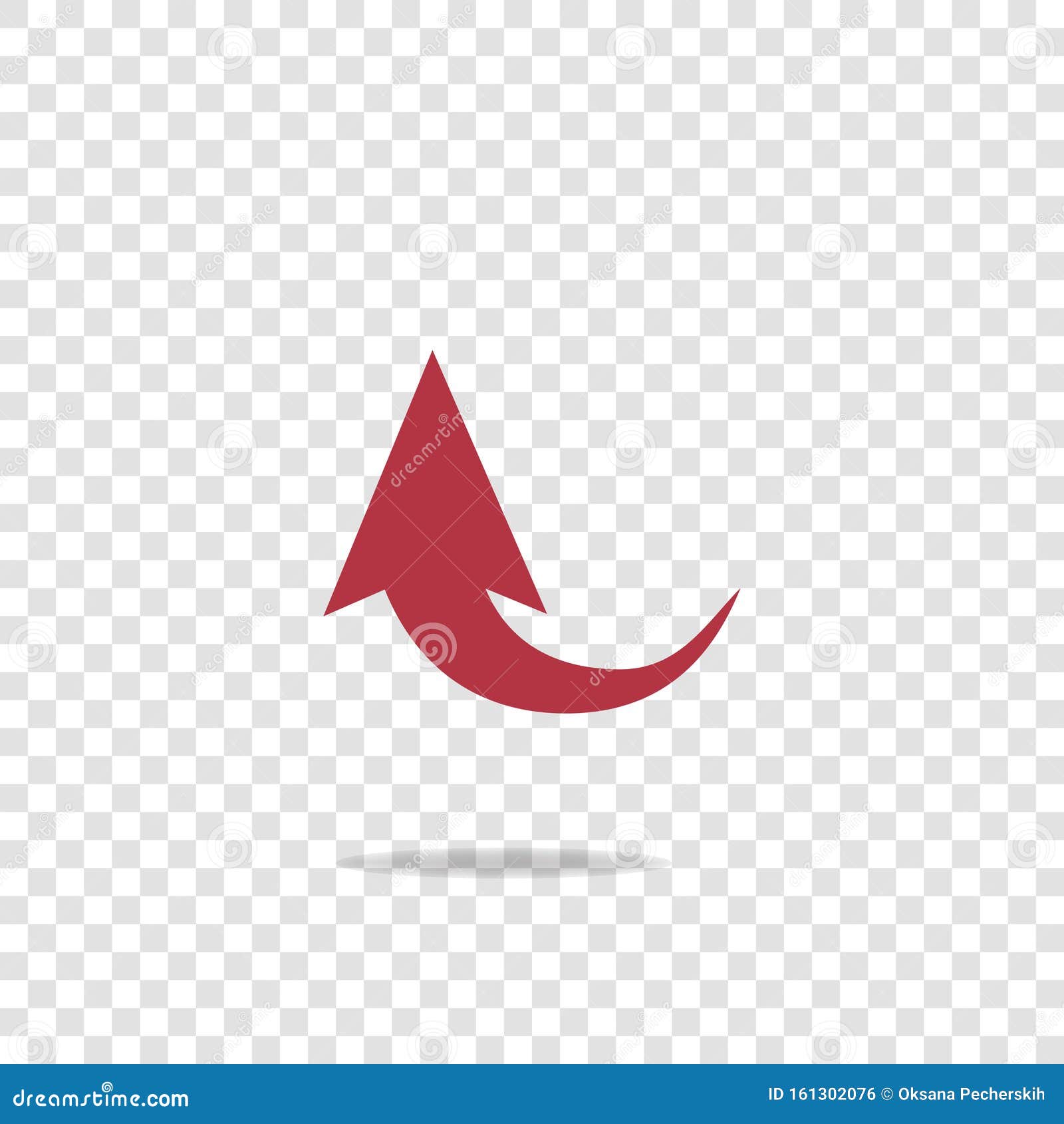 Arrow Pointing Down. Arrow Vector Icon on Transparent Background Stock ...