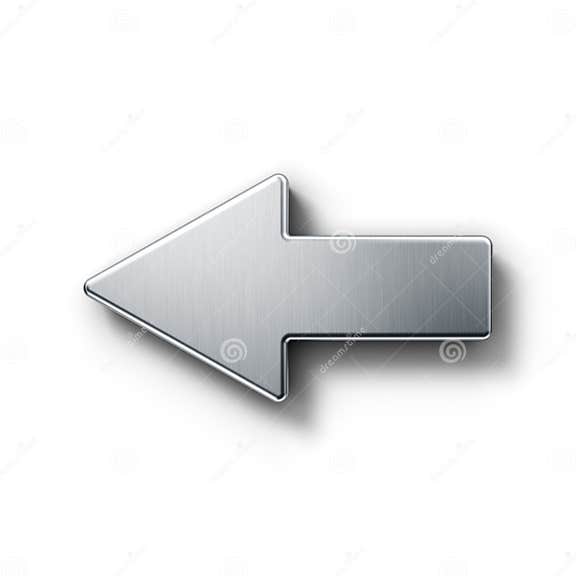 Arrow pointing left stock illustration. Illustration of shiny - 5725795