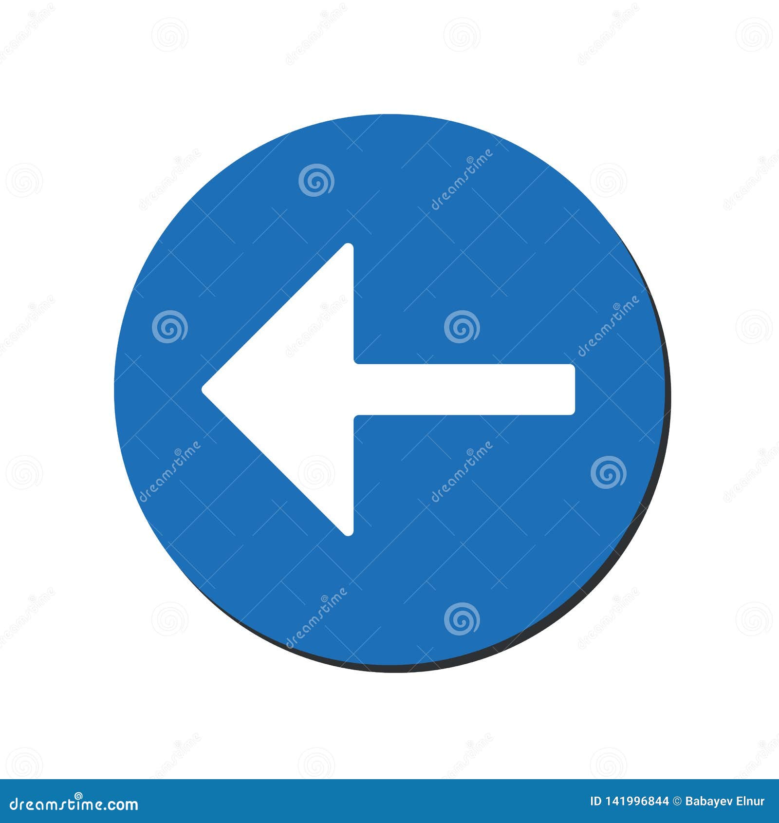 Arrow Points To the Left. Back Arrow Icon. Direction Indicator Pointer ...