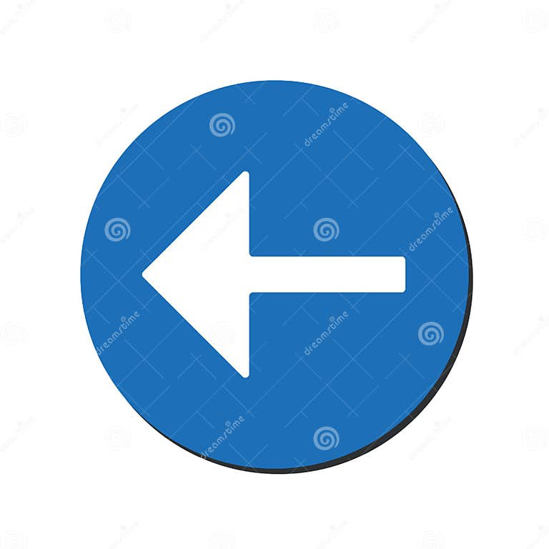 Arrow Points To the Left. Back Arrow Icon. Direction Indicator Pointer ...