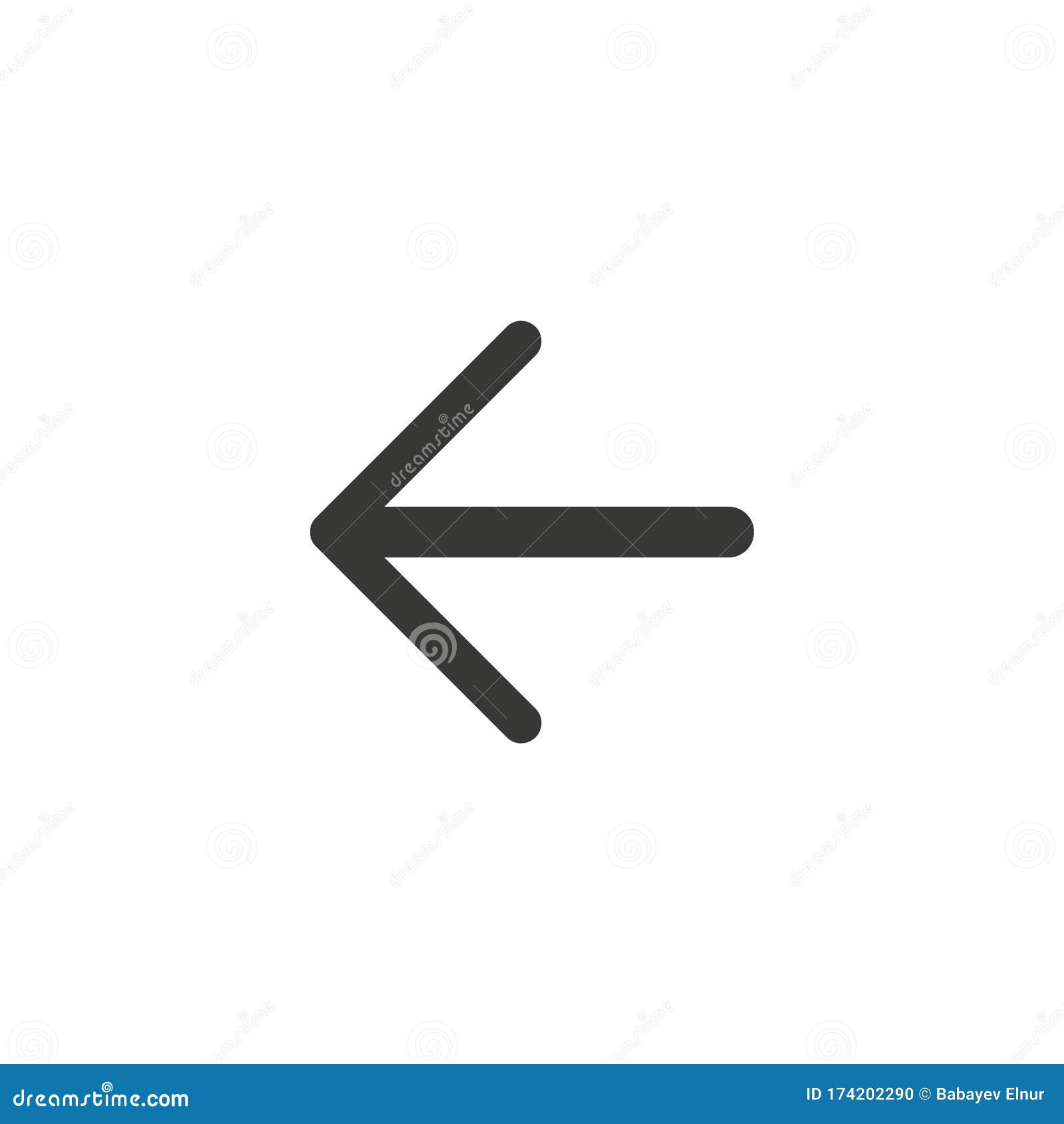 Arrow Points To the Left. Back Arrow Icon. Direction Indicator Pointer ...