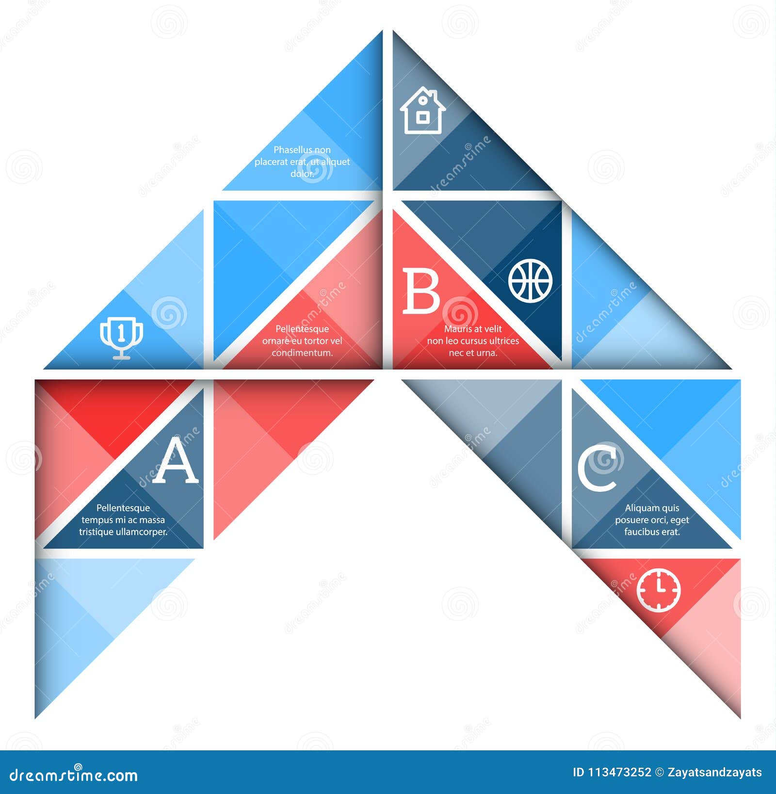 Arrow Presentation Template Stock Vector - Illustration of design ...