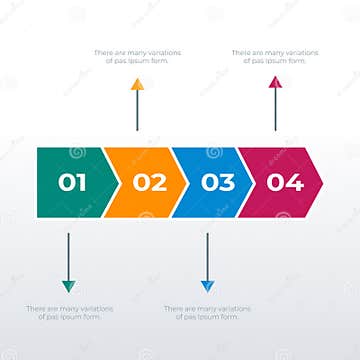 Arrow Process Infographic Template Design. Business Concept Infograph ...