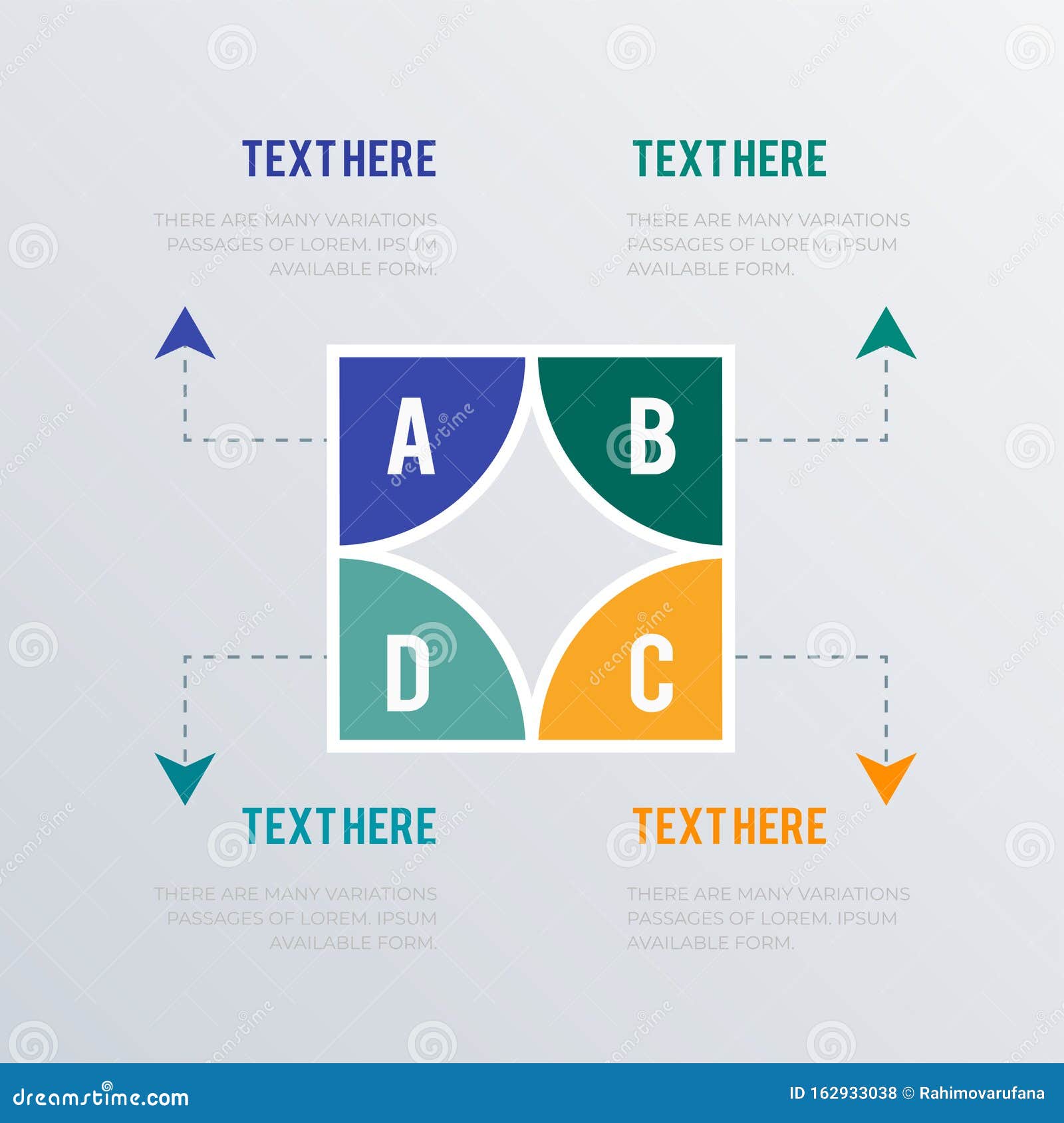 Arrow Process Infographics Template Design. Business Concept Infograph ...