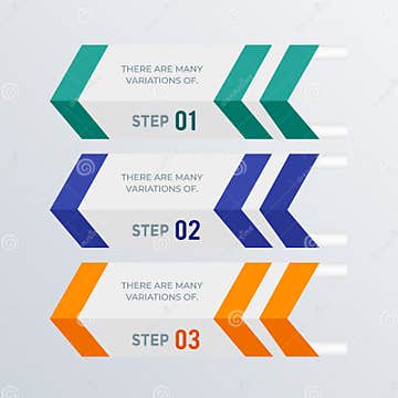 Arrow Process Infographics Template Design. Business Concept Infograph with 3 Options, Steps, or ...