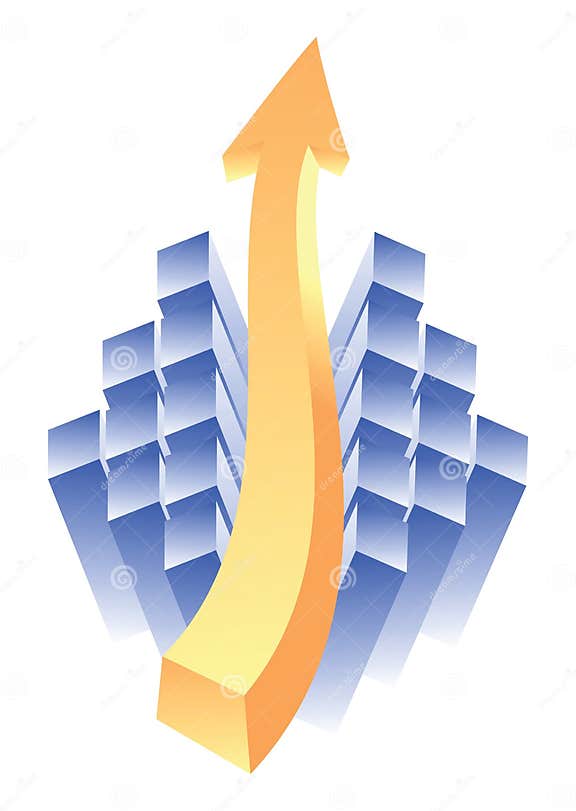 Arrow and Progress Direction Stock Vector - Illustration of direction ...
