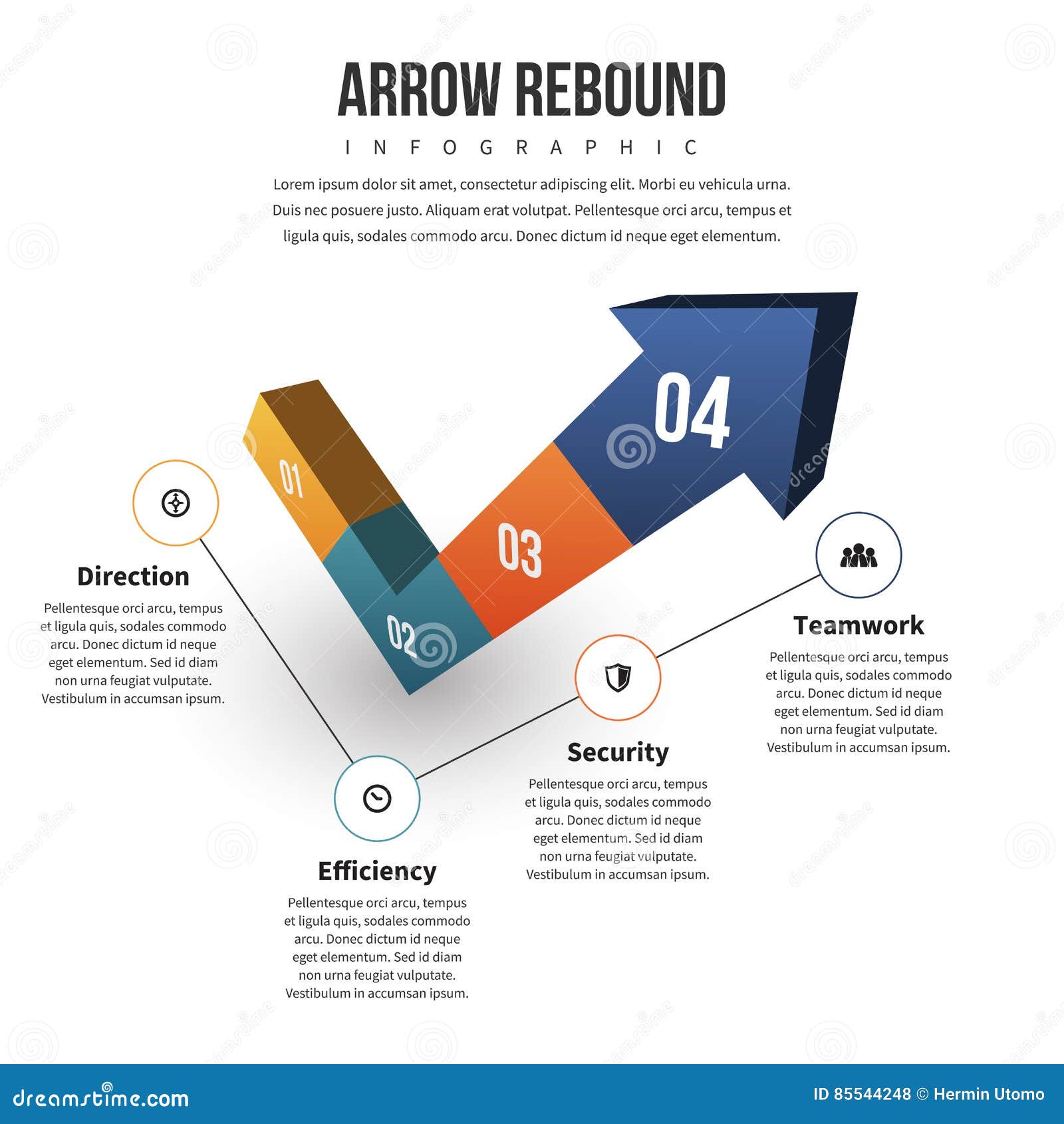 Graphic Rebound Infographic Vector Illustration | CartoonDealer.com ...