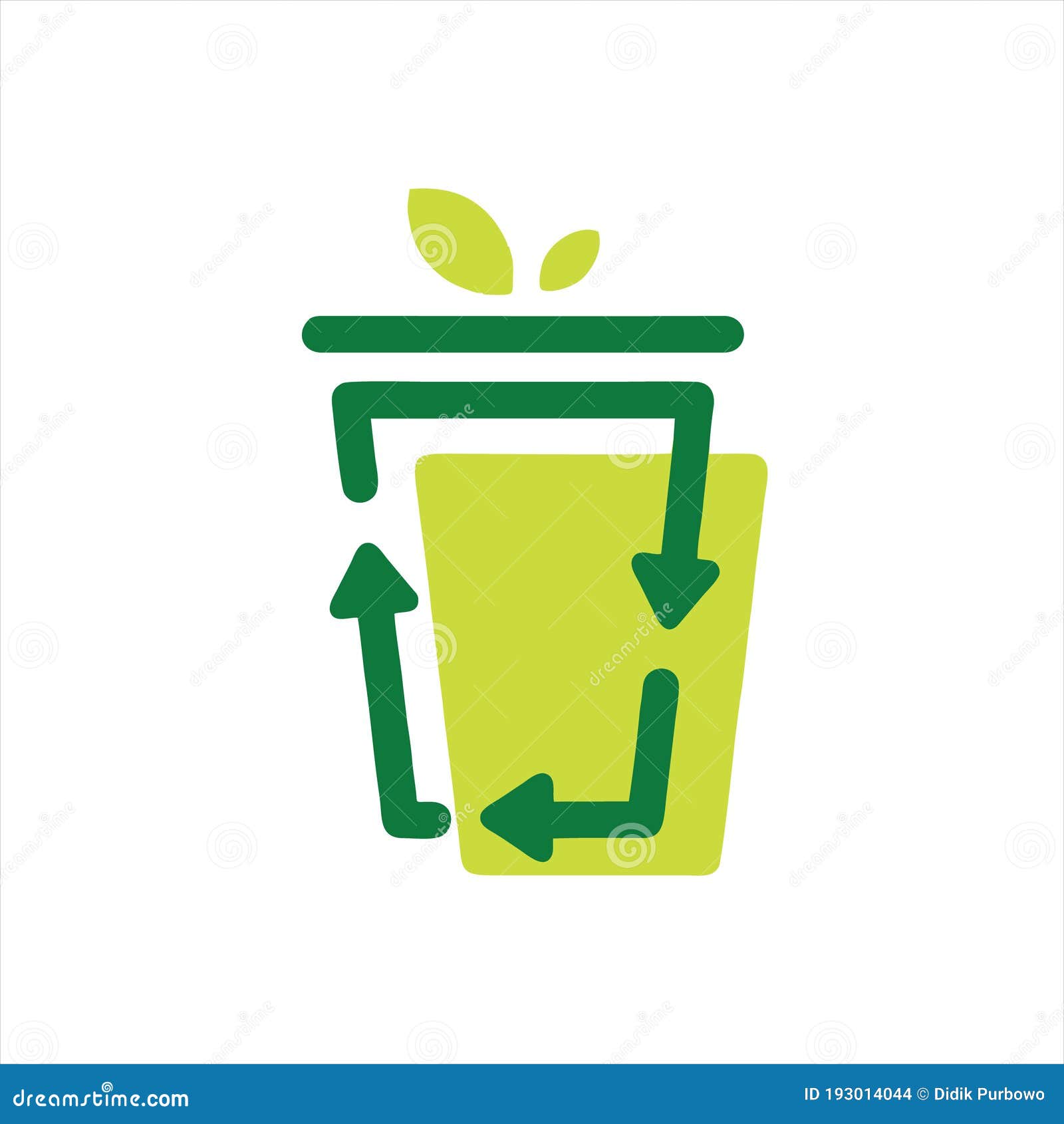Arrow Recycling Vector Icon Isolated Flat, Triangular Recycling Symbol ...