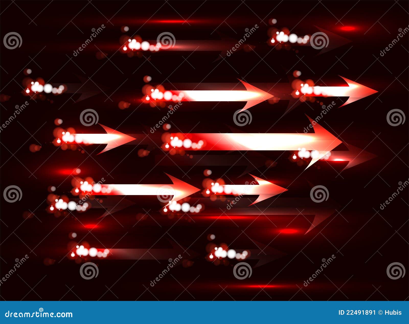 Arrow red background stock vector. Illustration of decorative - 22491891