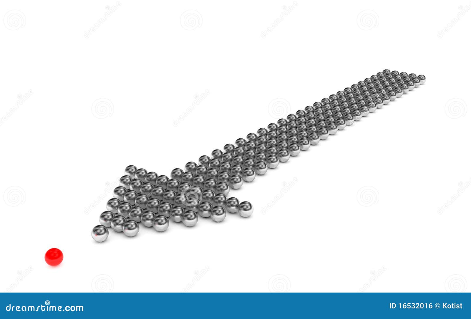 Arrow with red ball stock illustration. Illustration of indicator ...