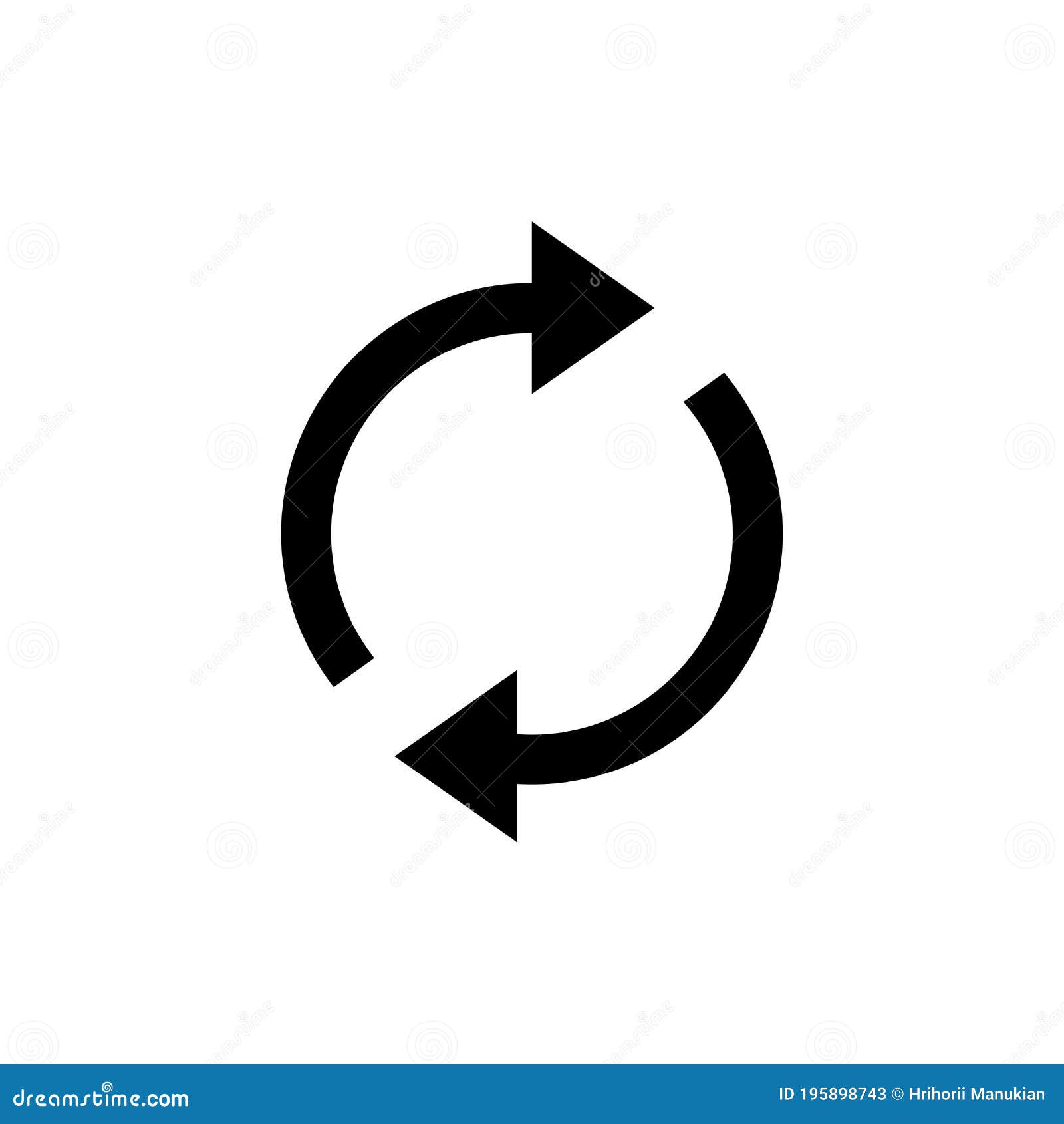 Arrow Refresh, Reload, Rotation, Loop Icon. One of Set Web Icons Stock Vector - Illustration of ...