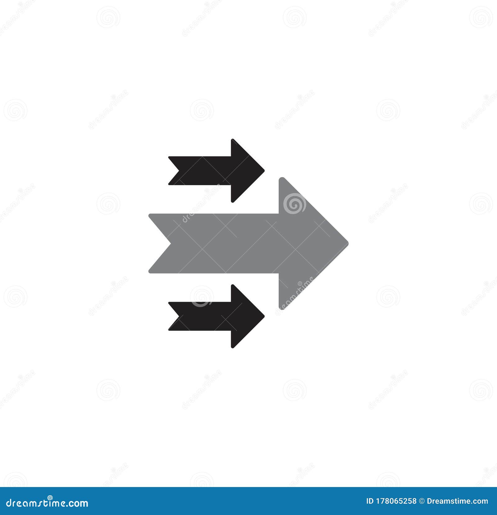 Arrow Related Icon on Background for Graphic and Web Design. Creative ...