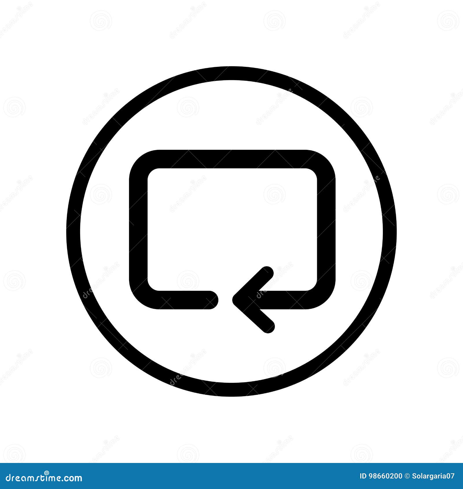 Repeat Icon Of 3 Types Color, Black And White, Outline. Isolated Vector ...