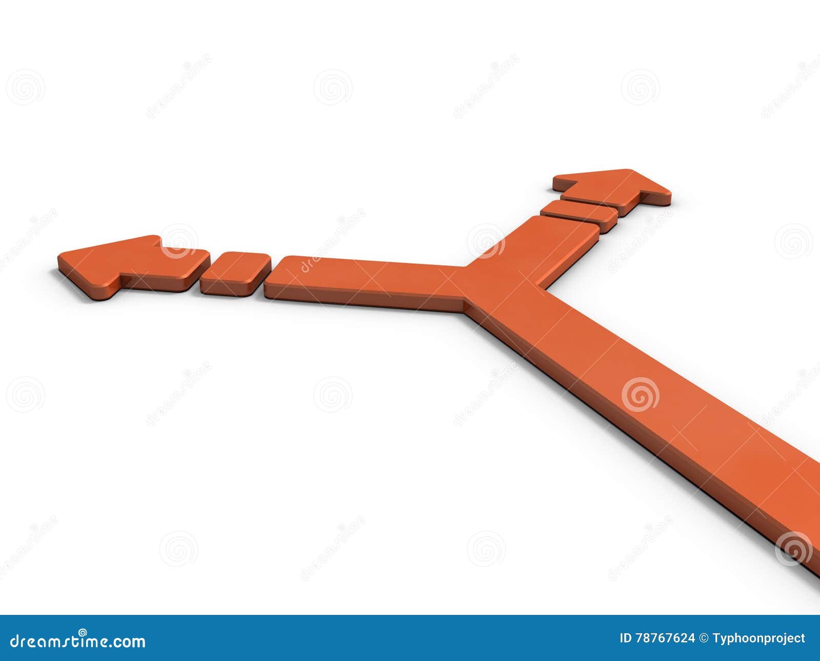 Arrow Representing the Branch. Stock Illustration - Illustration of ...