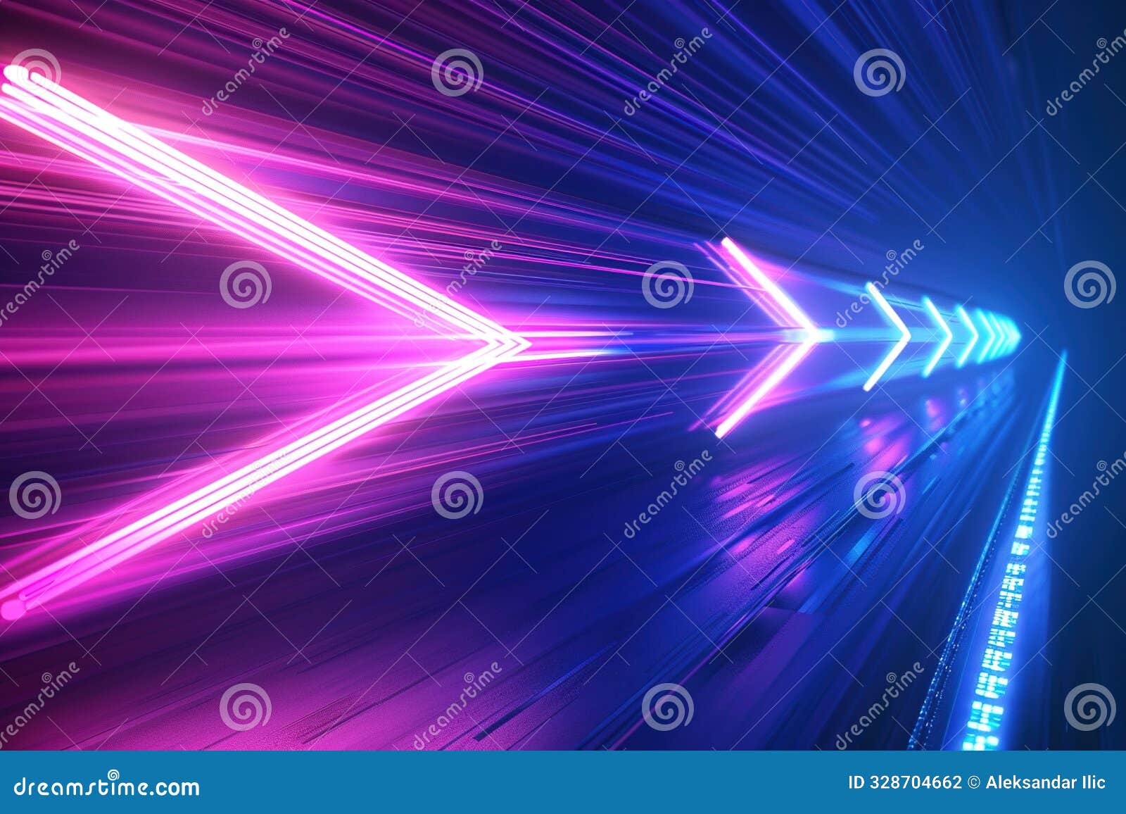 Arrow Representing Speed and Direction of Fiber Optics Cable and ...