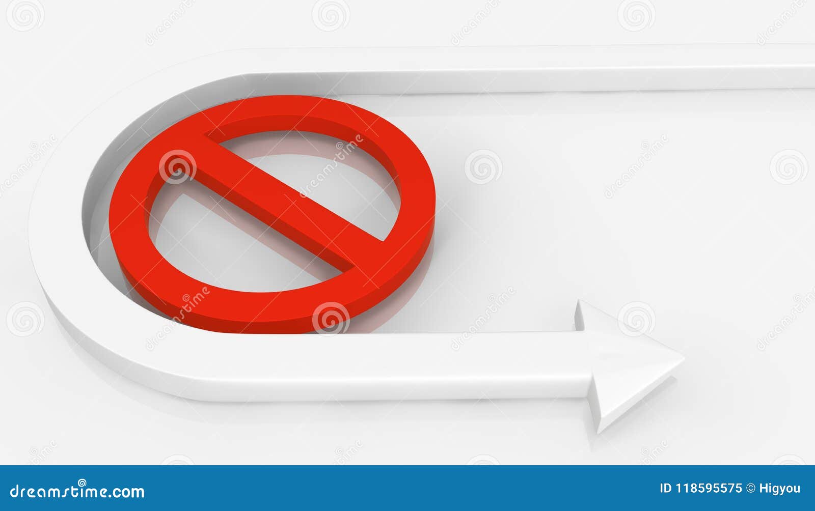 Arrow Restriction Bend Around Stock Illustration - Illustration of ...