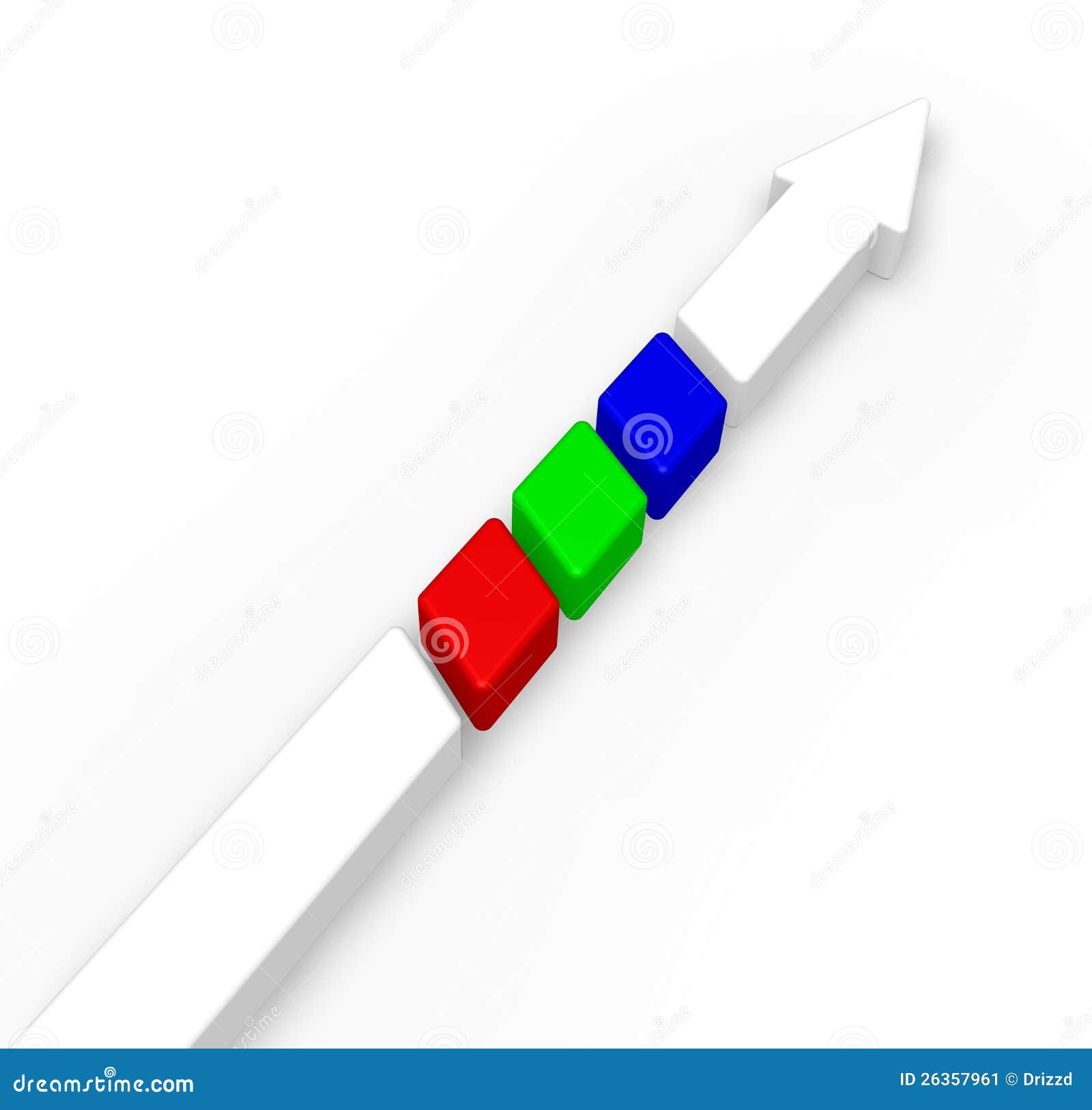 Arrow with rgb stripes stock illustration. Illustration of screen ...