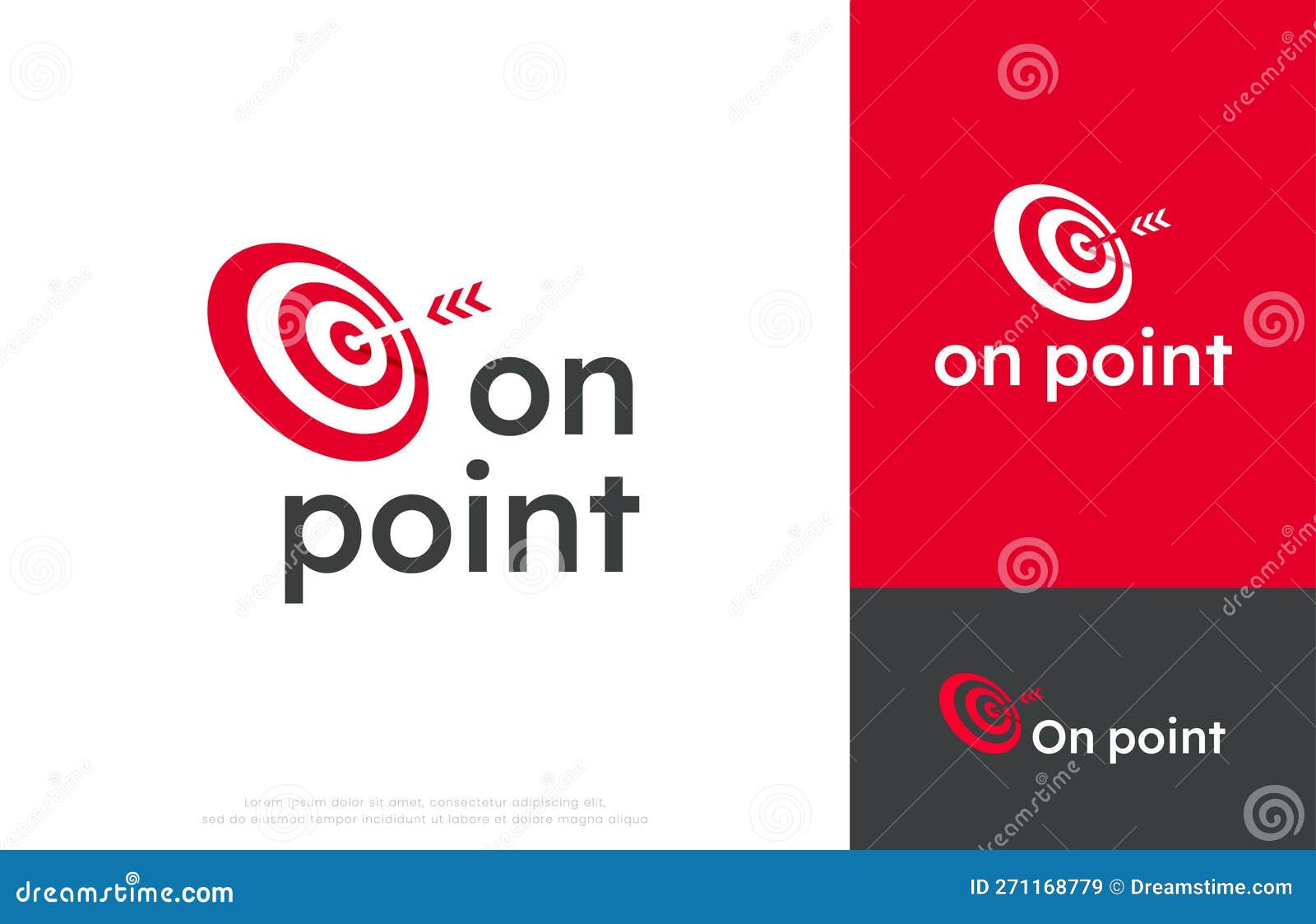 Arrow Right on Target Logo Design Stock Vector - Illustration of ...