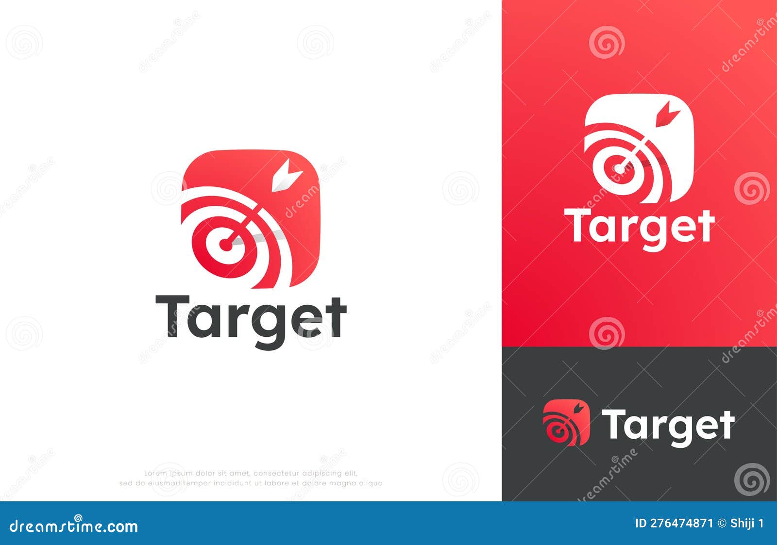 Arrow Right on Target Logo Design Stock Vector - Illustration of ...