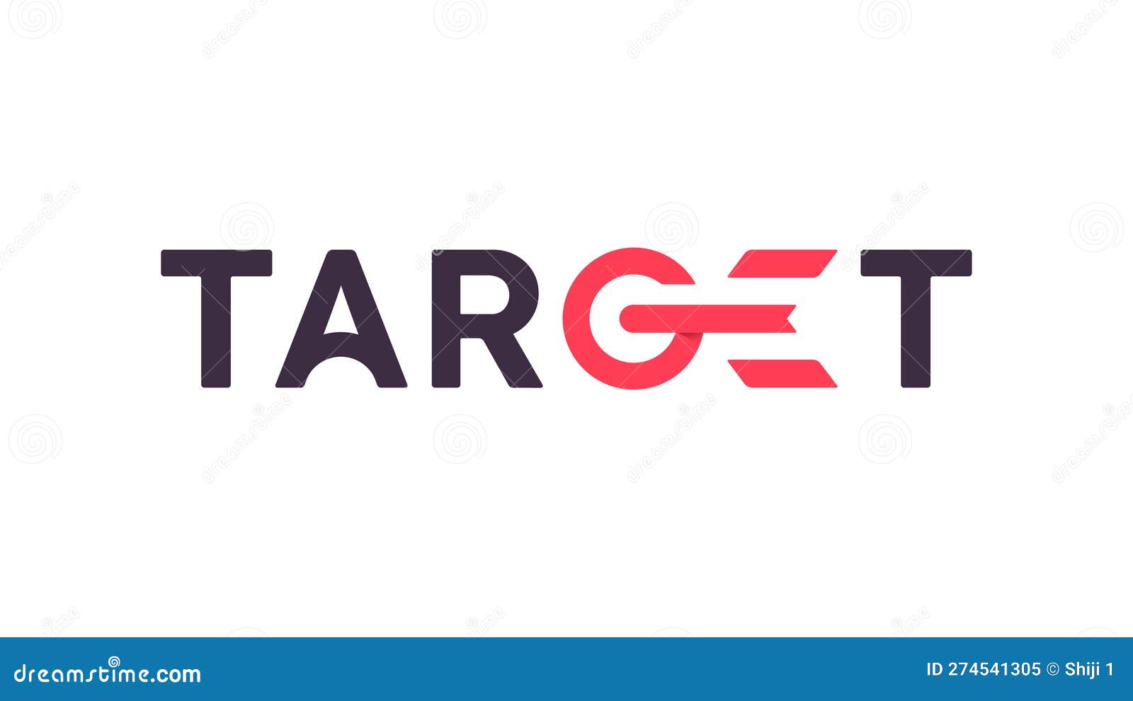 Arrow Right on Target Logotype Design Stock Vector - Illustration of ...