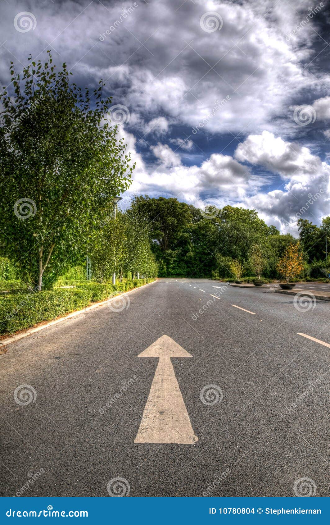Arrow on the Road stock photo. Image of portrait, concept - 10780804