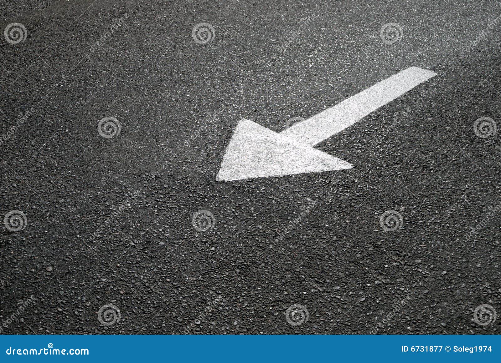 Arrow a Road Marking on Asphalt Stock Image - Image of driveway, sign ...