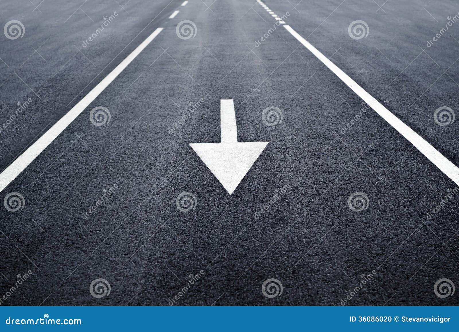 Arrow on the road stock photo. Image of arrow, guide - 36086020
