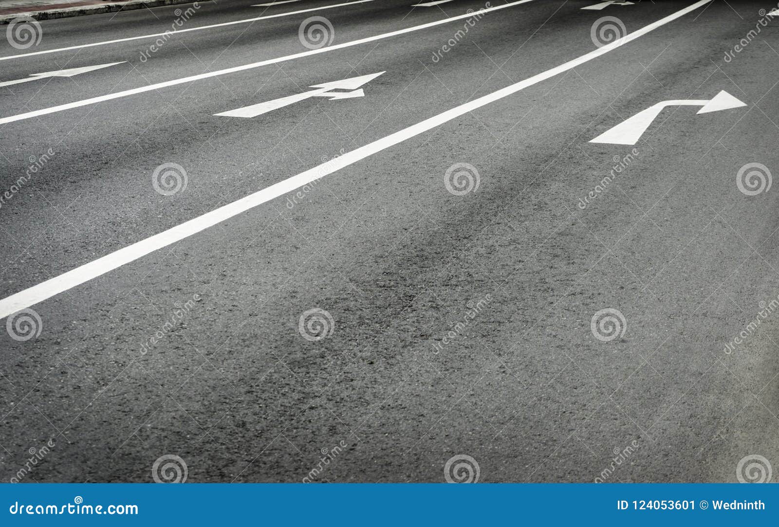 Arrow on the Road and White Color Stock Image - Image of arrow, design ...
