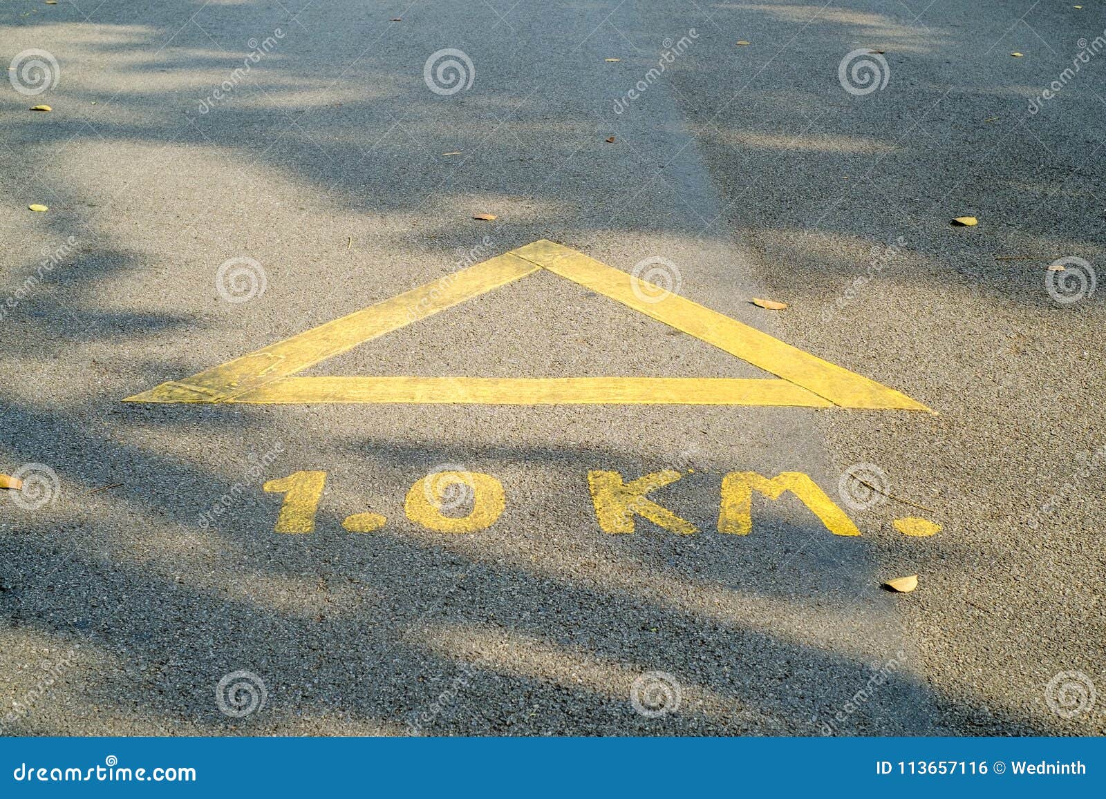 Arrow on the Road, Yellow Color Background Stock Illustration ...