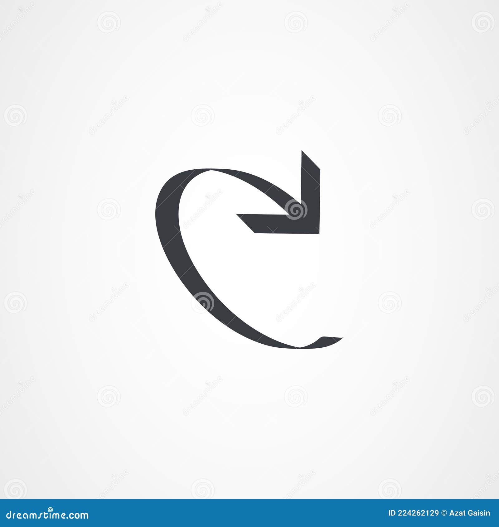 Arrow rotating, arrow icon stock illustration. Illustration of arrows ...